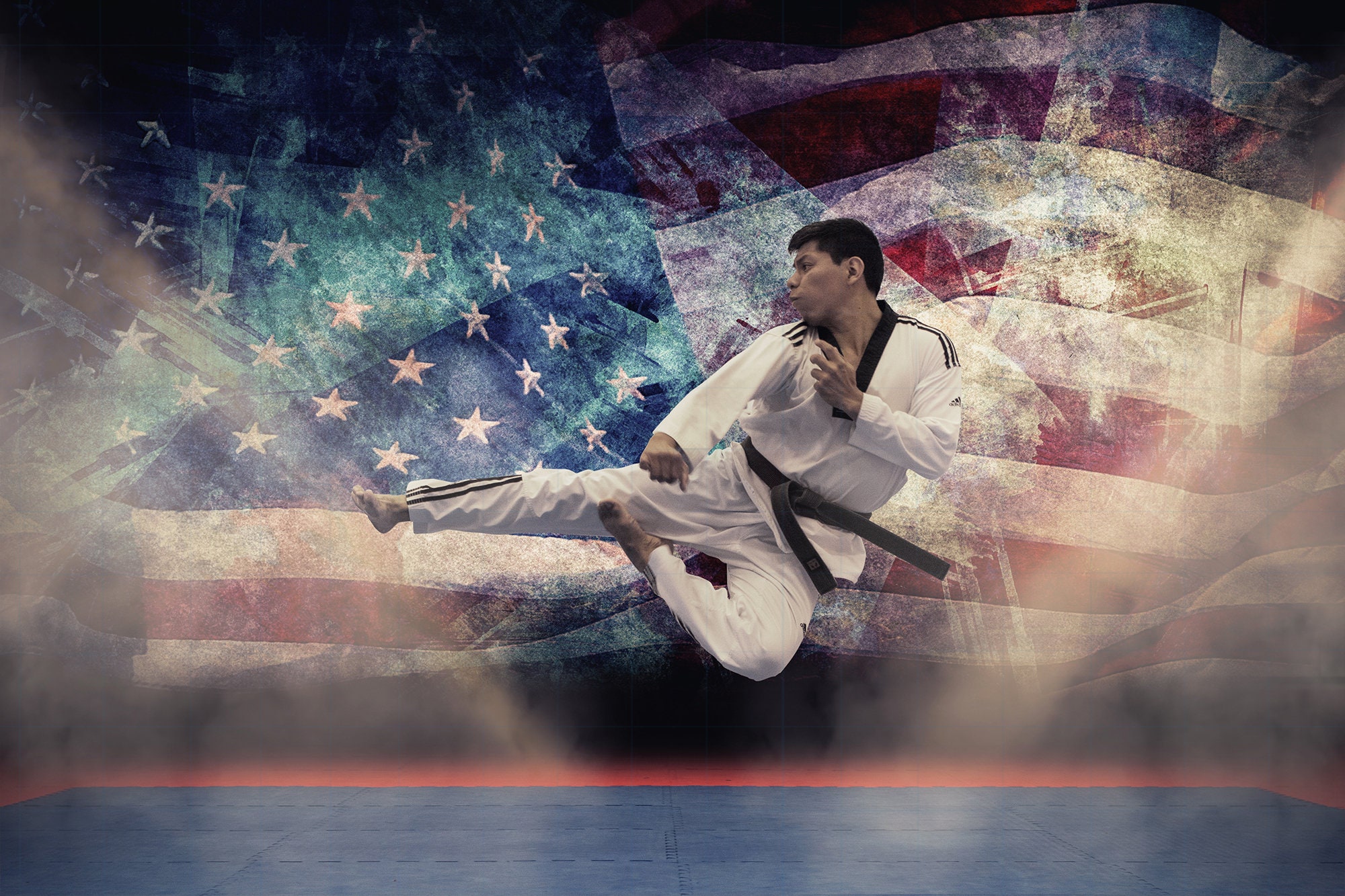 Martial Arts Backdrop, Karate, Dojo, Tatami Mat, Digital Backdrop ...