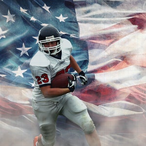 American Football Backdrop, Goalpost, Sport Background, Digital ...