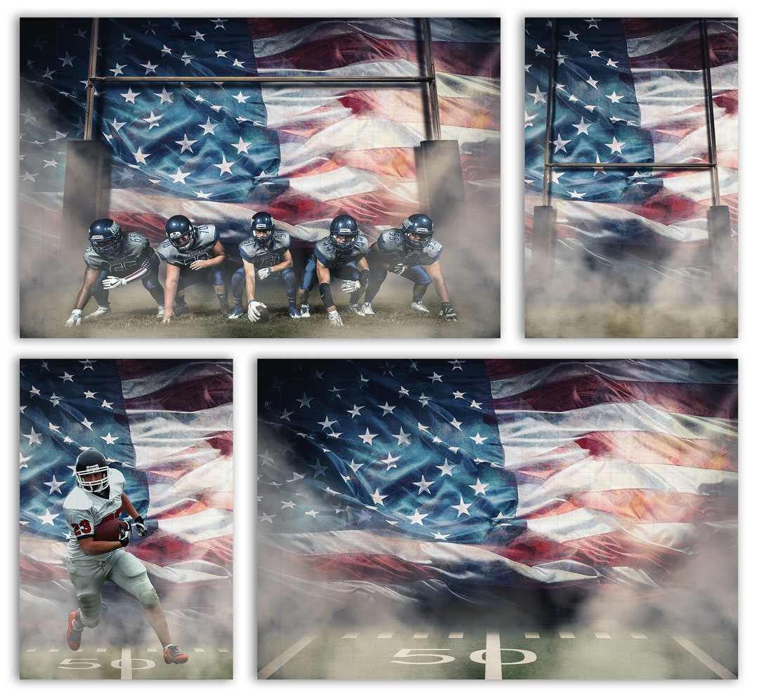 American Football Backdrop, Goalpost, Sport Background, Digital ...