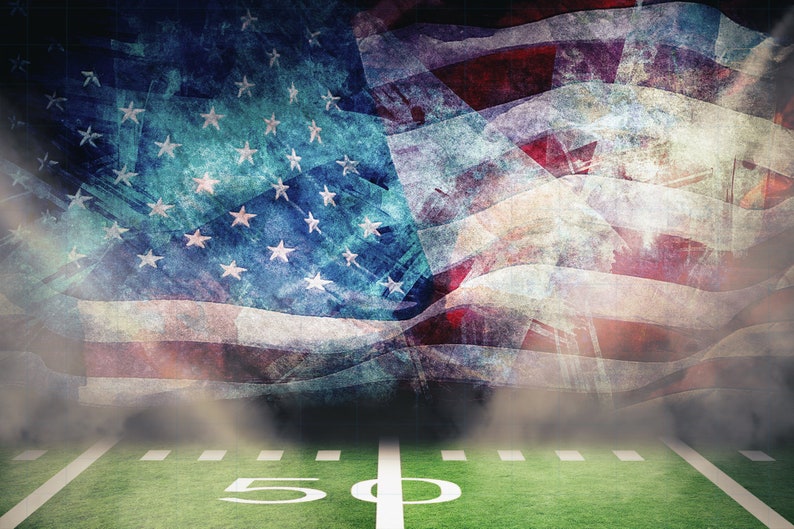 American Football Backdrop, Sport Background, Digital Backdrop ...