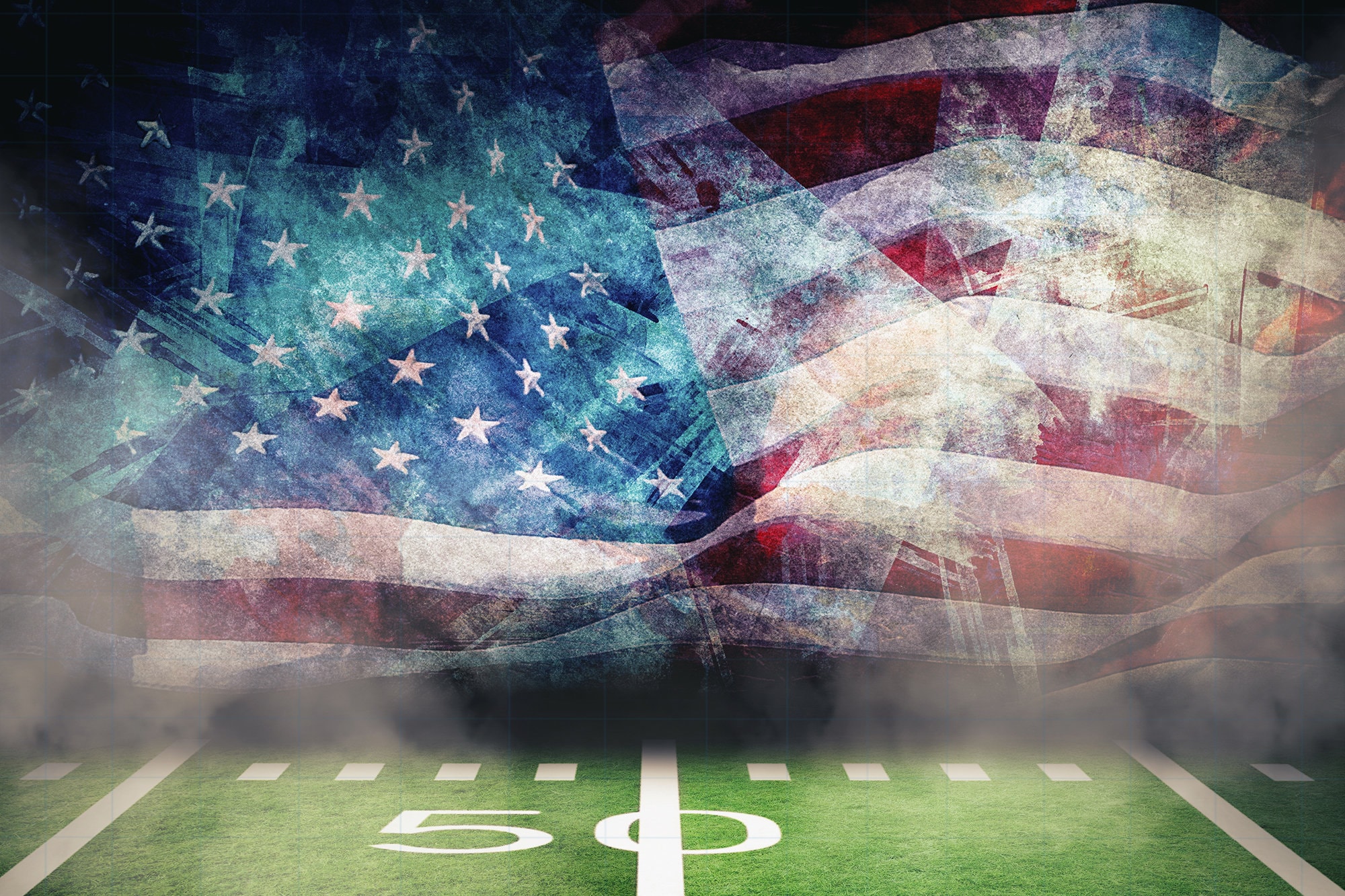 American Football Backdrop, Sport Background, Digital Backdrop ...