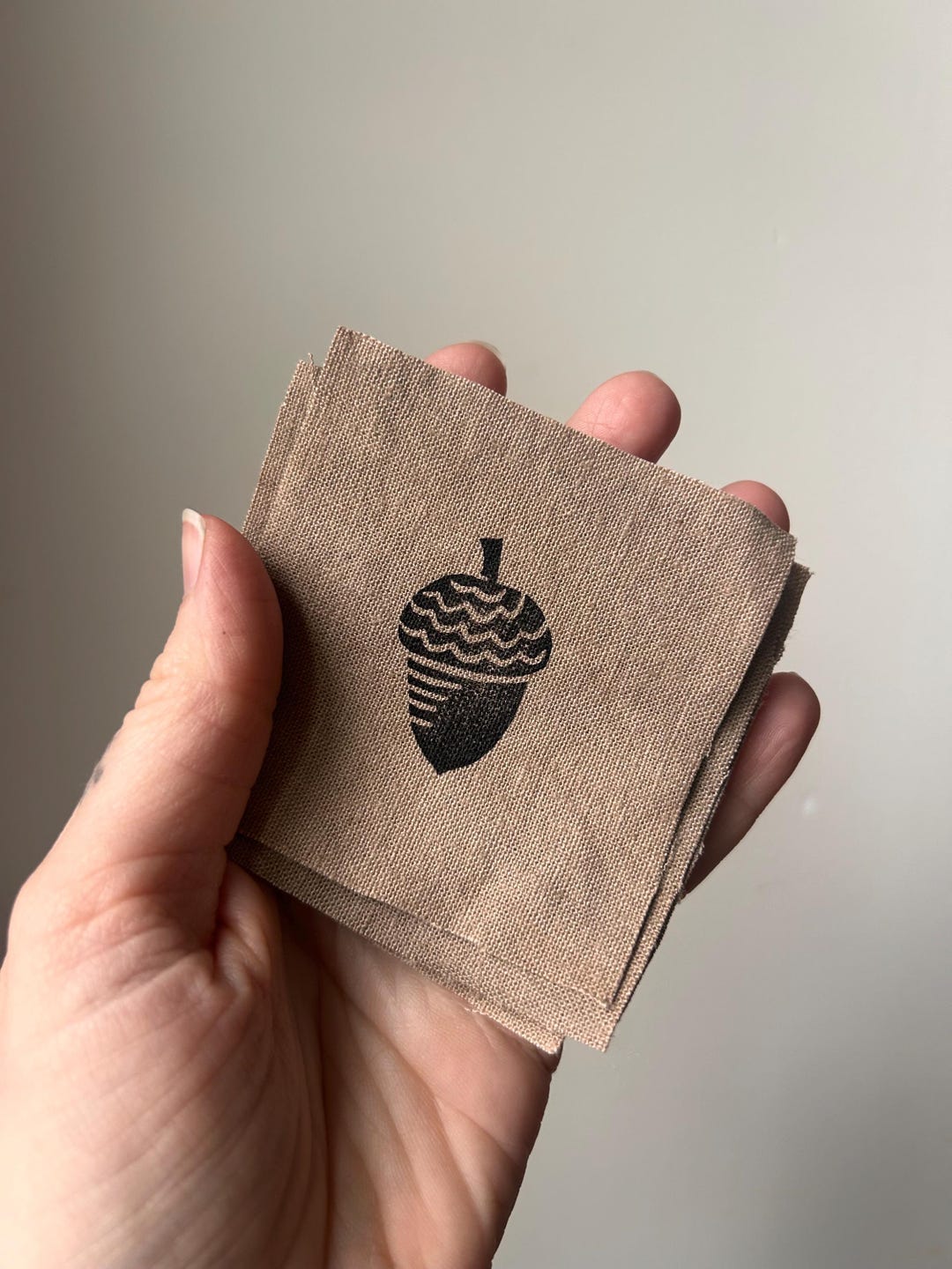 Patch - Acorn Block Print - Etsy