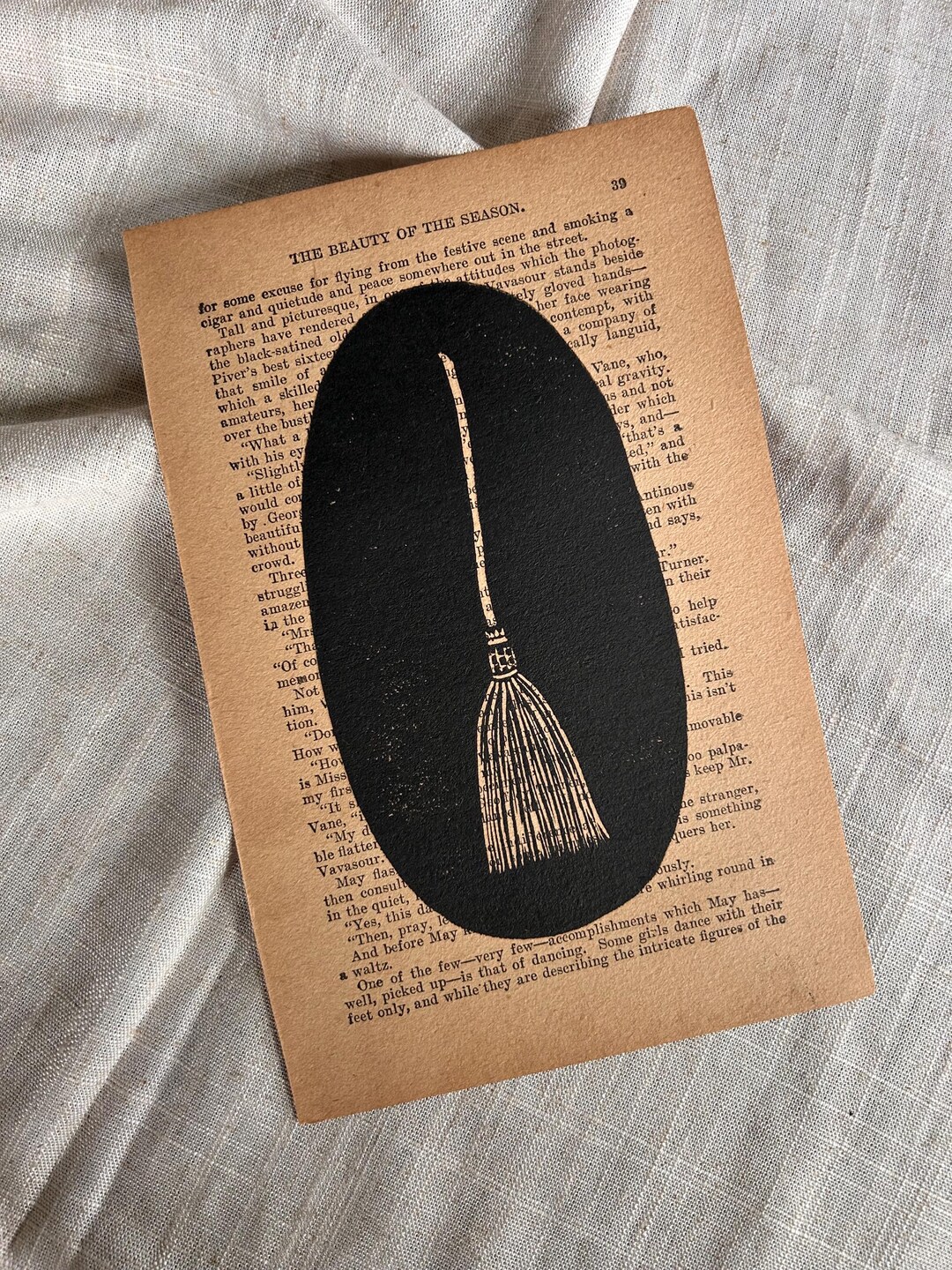 The Collector Series - Broom Block Print - Etsy