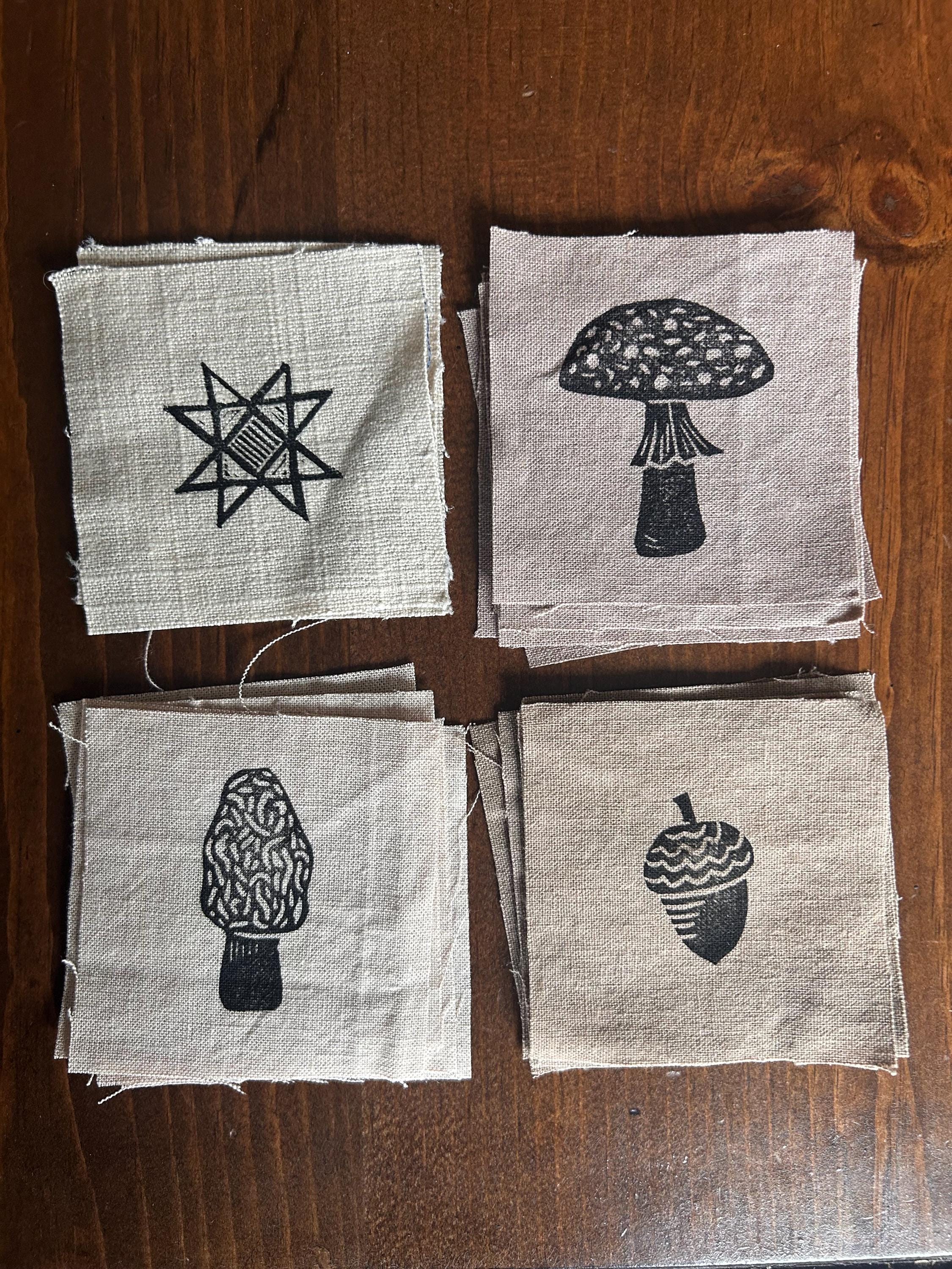 Patch - Acorn Block Print - Etsy