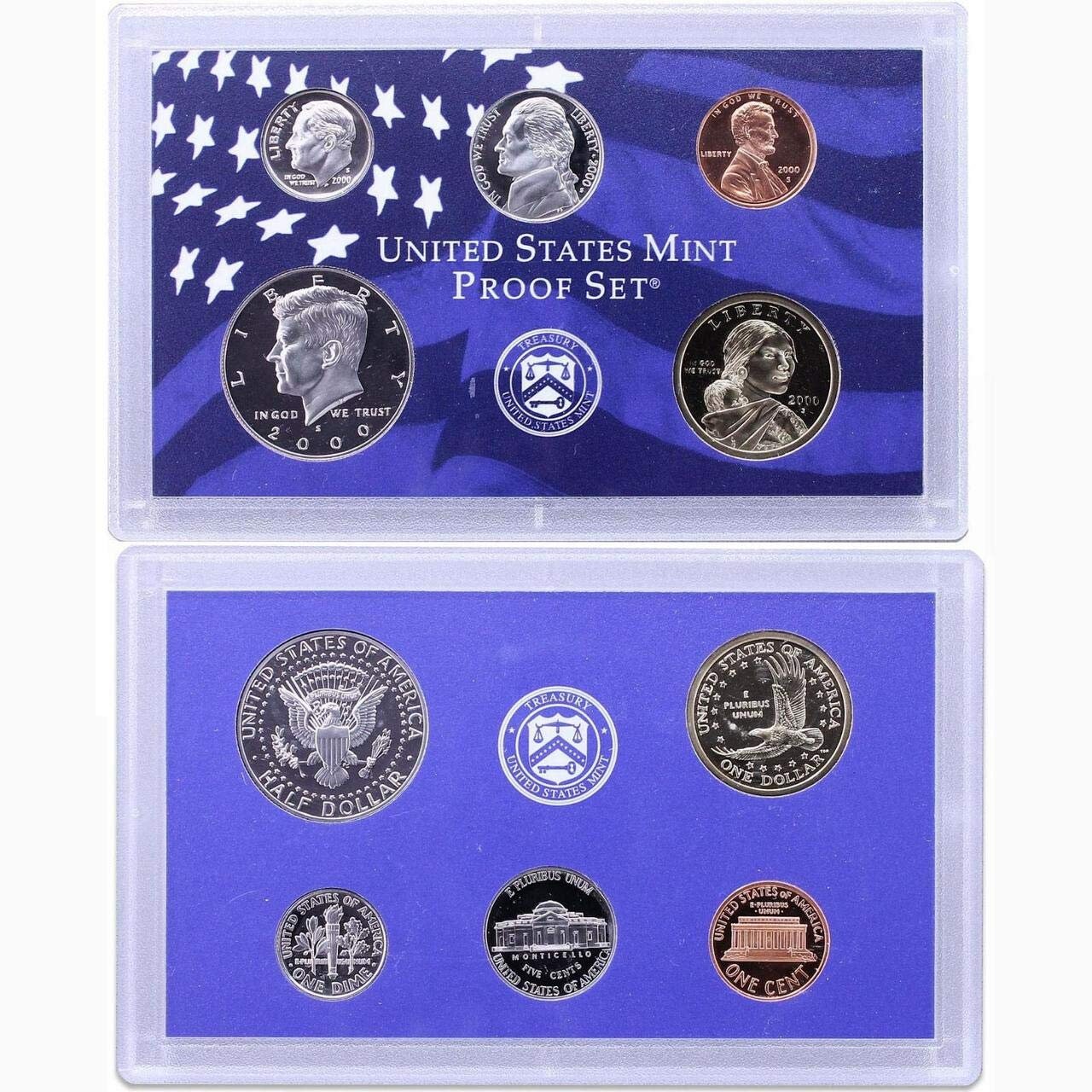 2000-S United States Mint Proof Set W/ Original Box | Proof Coins ...
