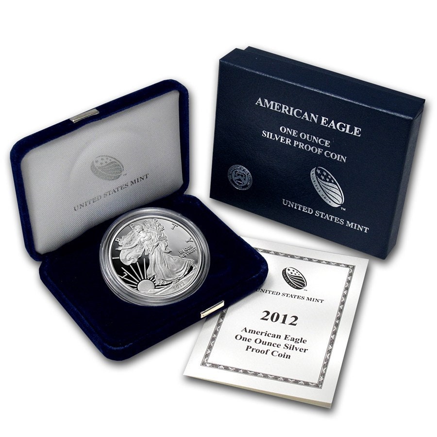 2012-W Proof American Silver Eagle W/ Original Box & COA | Silver Coin ...