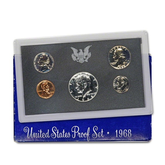 1968-S United States Mint Proof Set W/ Original Box | Etsy