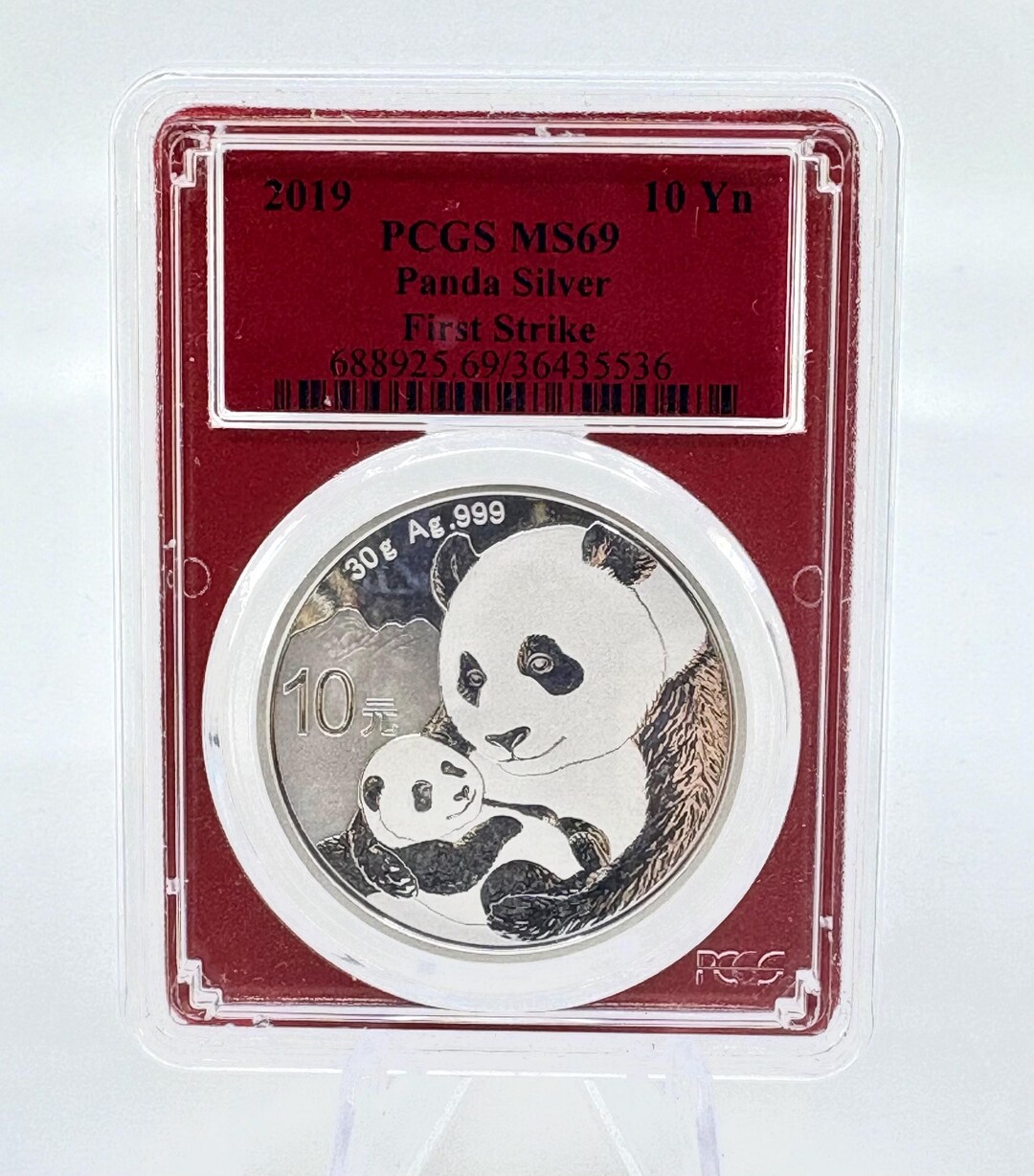 2019 Chinese .999 Silver 30g Panda Coin | PCGS Graded MS69 First Strike ...