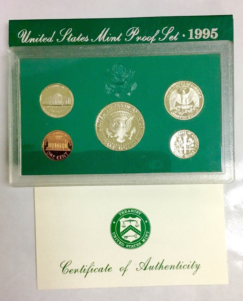 1995-S United States Mint Proof Set W/ Original Box | Proof Coins ...