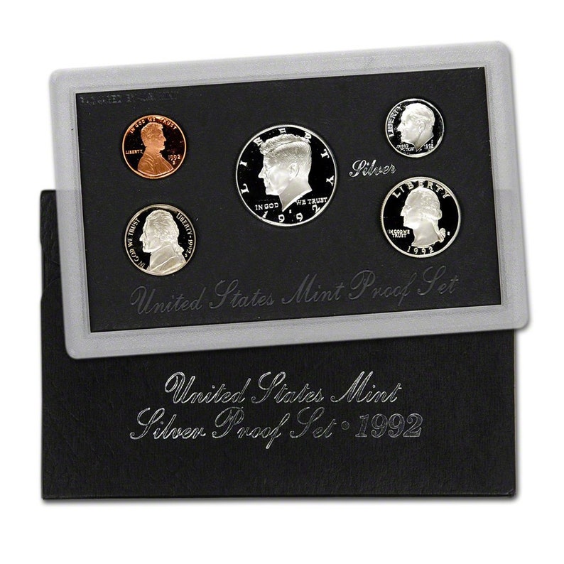 1992-S United States Mint Silver Proof Set W/ Original Box & COA Proof ...
