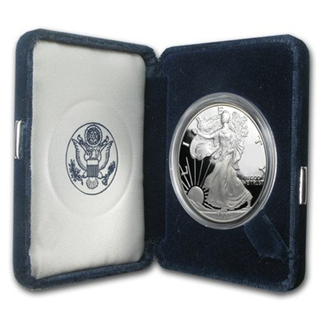 2000-P Proof American Silver Eagle W/ Original Box & COA | Silver Coin ...