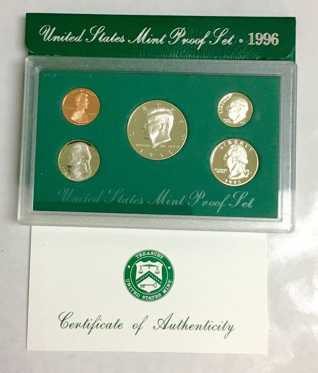 1996-S United States Mint Proof Set W/ Original Box | Proof Coins ...