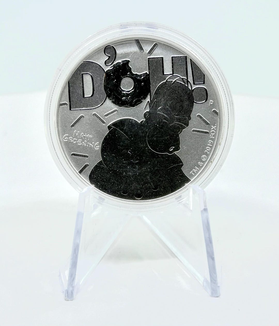 The Simpsons Tuvalu One Dollar Silver .999 Fine Silver Coins ...