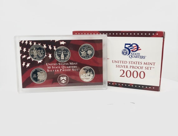 2000-S United States Mint Silver Proof Set W/ Original Box and - Etsy