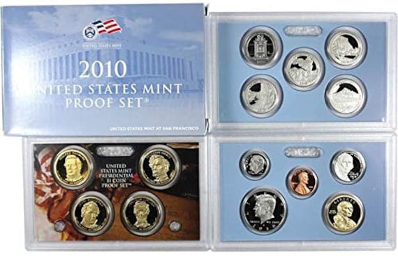 2010-S United States Mint Proof Set W/ Original Box and COA - Etsy