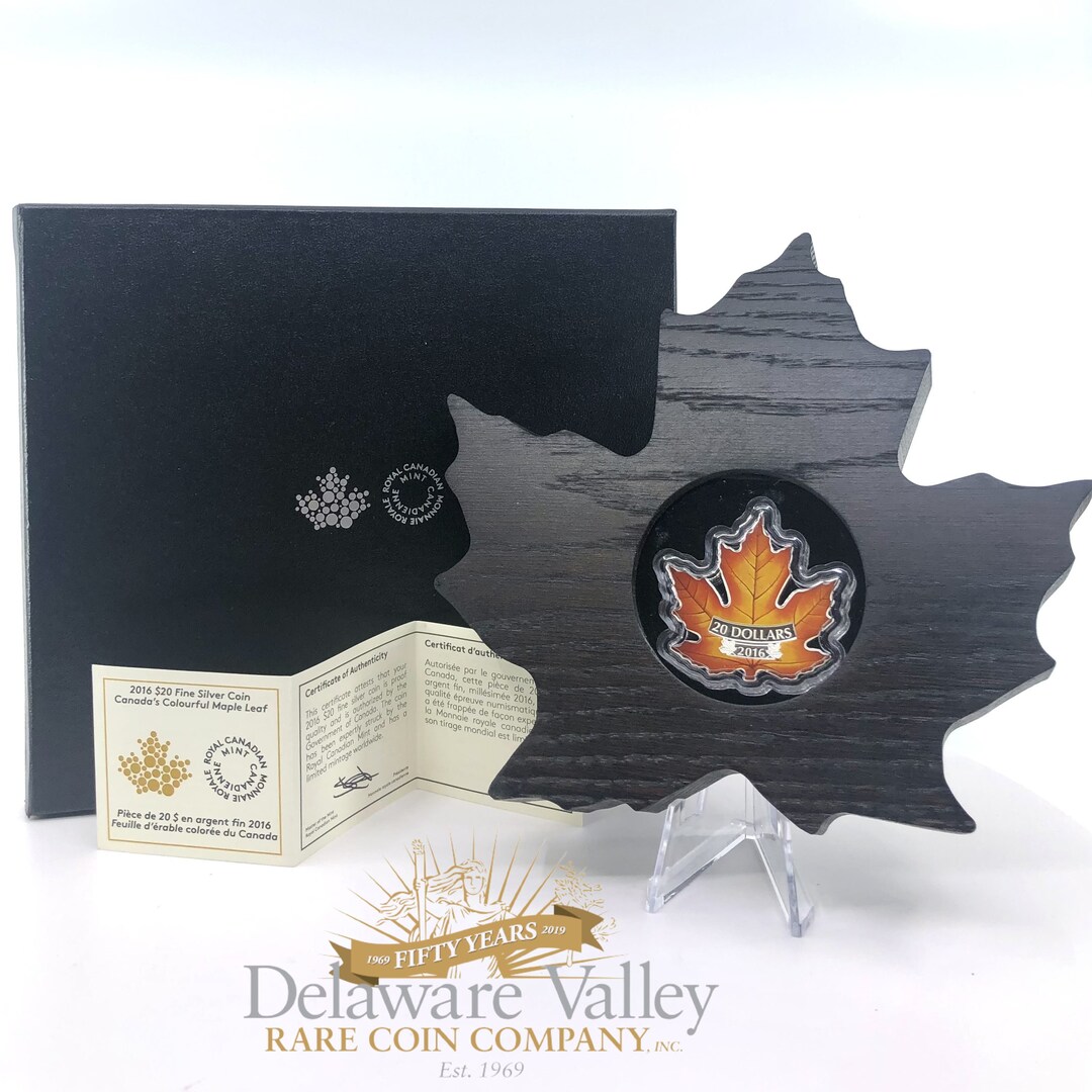 2016 Royal Canadian Mint 31.5g .999 Fine Silver Colorized 20 Dollar ...