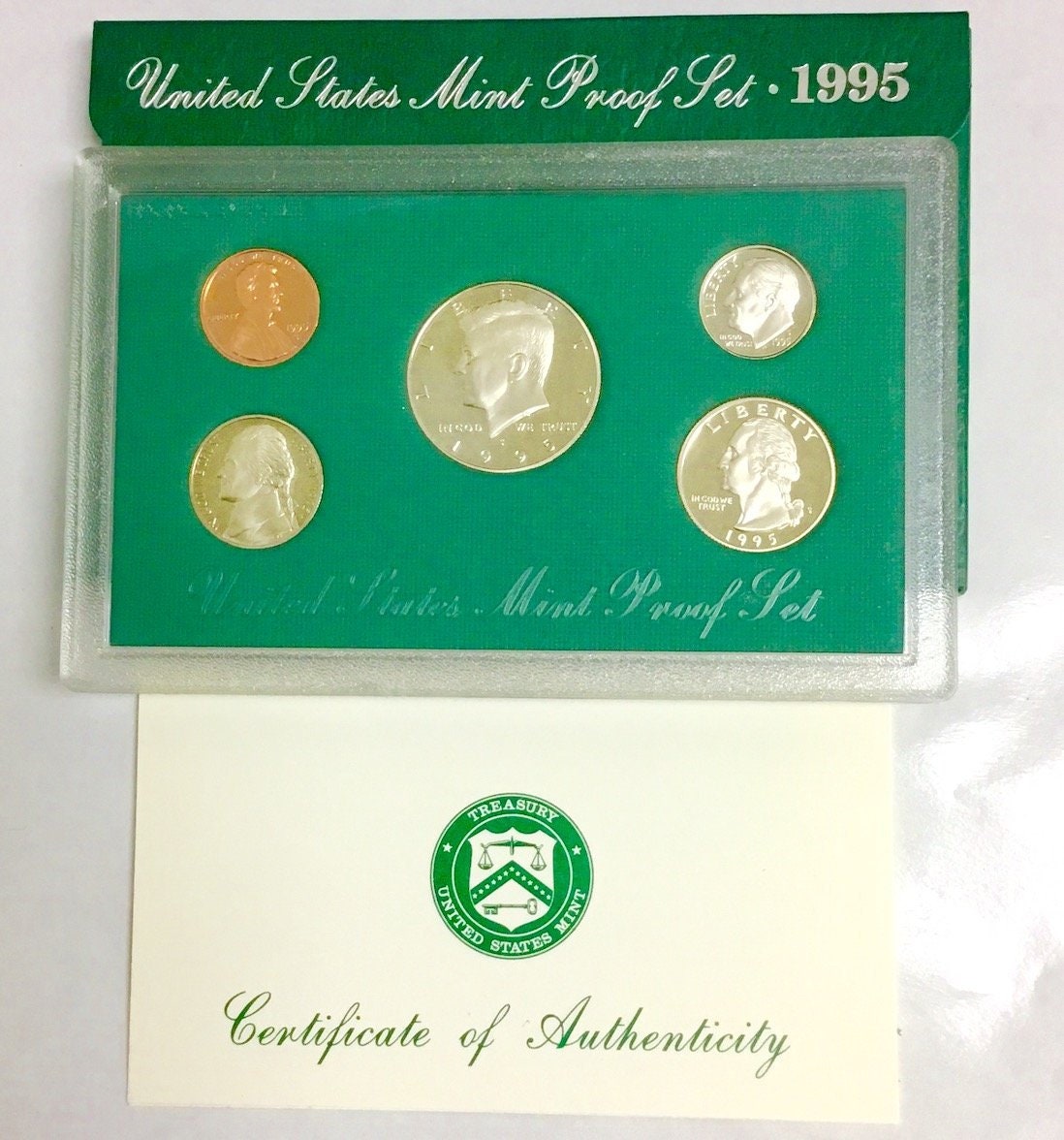 1995-S United States Mint Proof Set W/ Original Box | Proof Coins ...