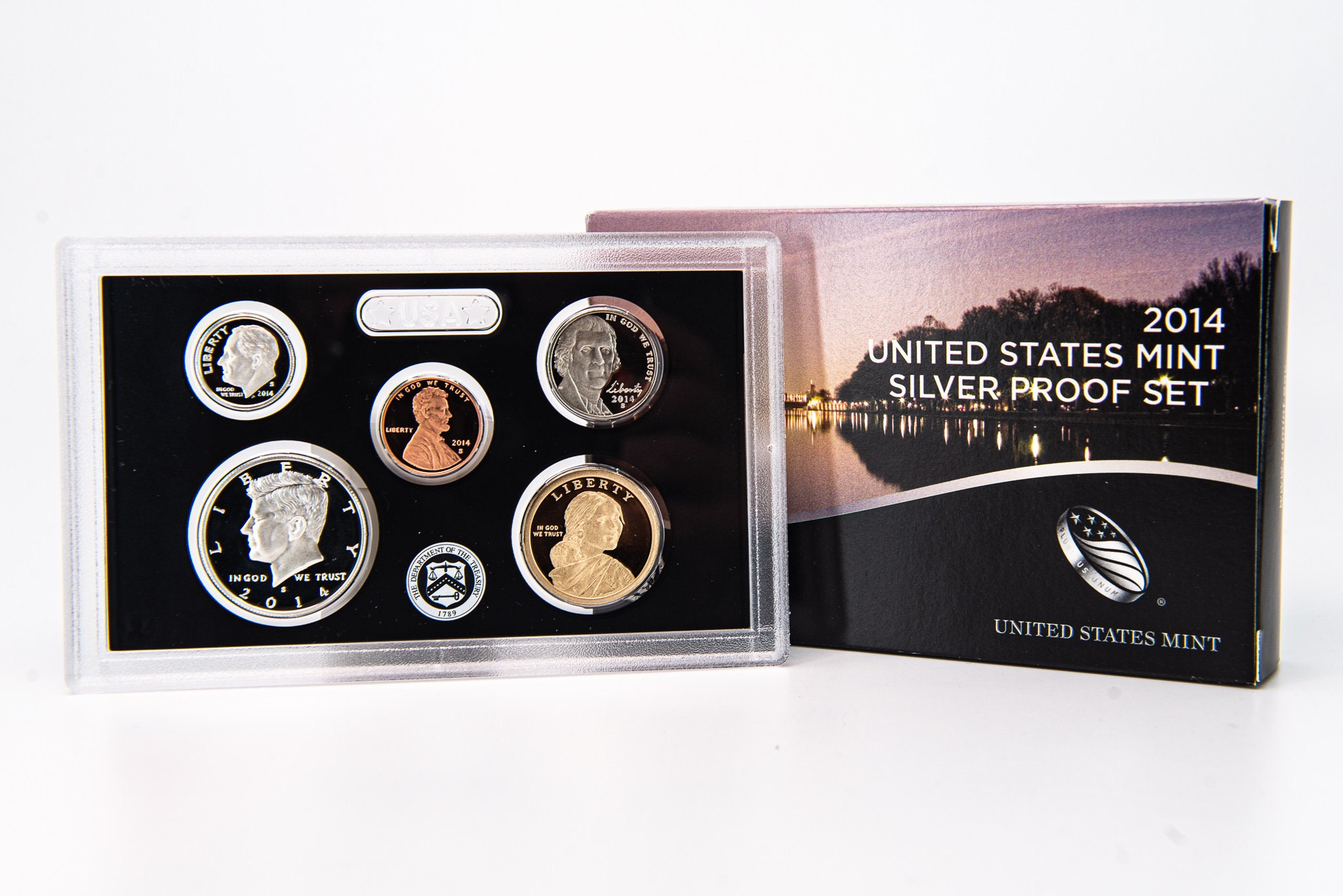 2014-S United States Mint Silver Proof Set W/ Original Box & COA Proof ...
