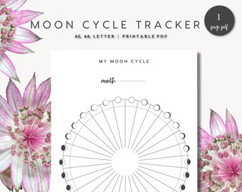 Period Trackera5 Printable Planner Insertsmenstrual Cycle - Etsy