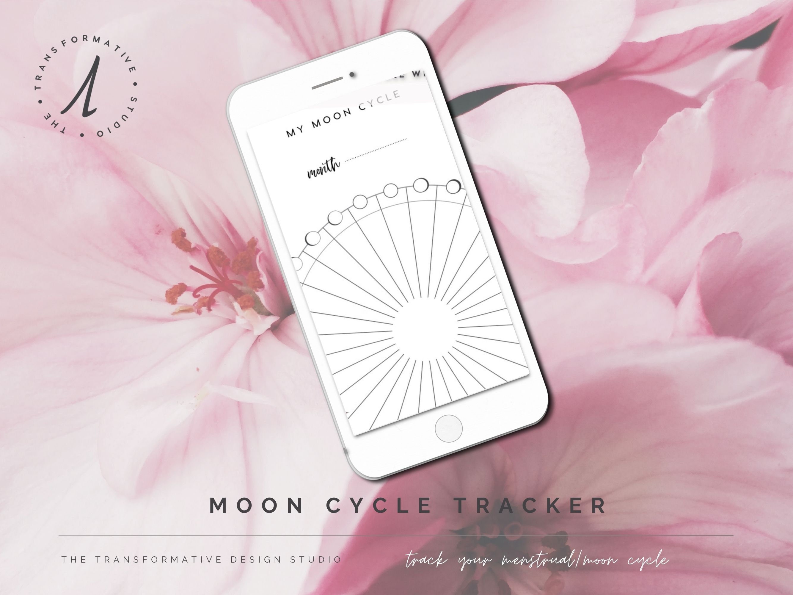 PRINTABLE Moon Cycle Tracker, Moon Tracker, Cycle Tracker, Moon Phase ...