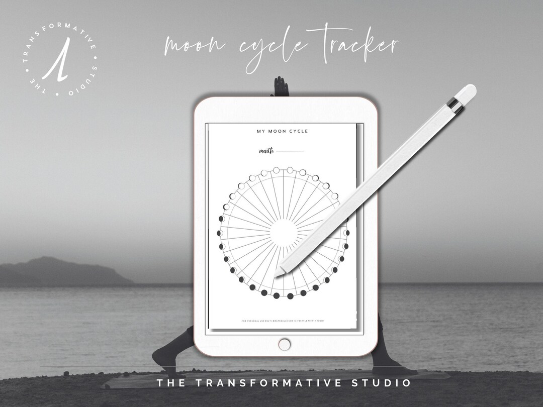 PRINTABLE Moon Cycle Tracker, Moon Tracker, Cycle Tracker, Moon Phase ...