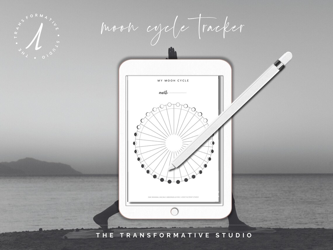 PRINTABLE Moon Cycle Tracker, Moon Tracker, Cycle Tracker, Moon Phase ...