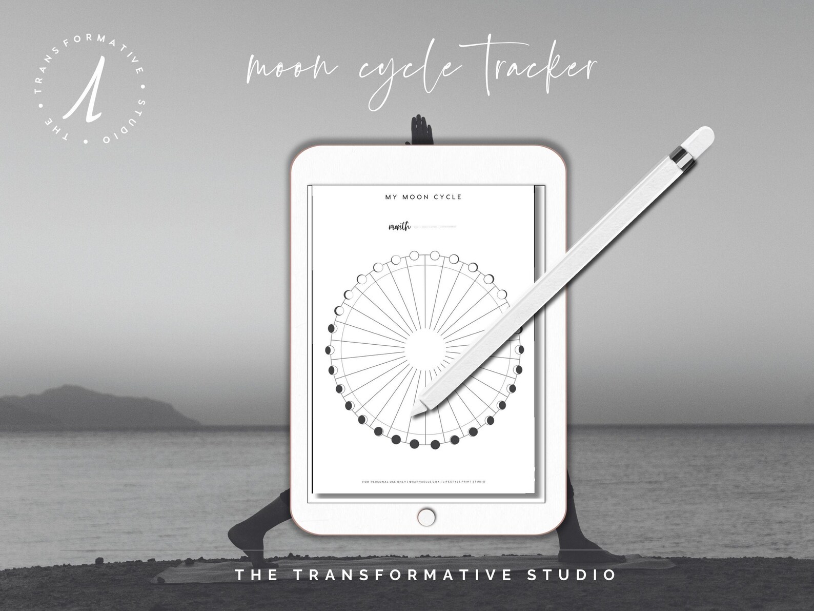 PRINTABLE Moon Cycle Tracker, Moon Tracker, Cycle Tracker, Moon Phase ...
