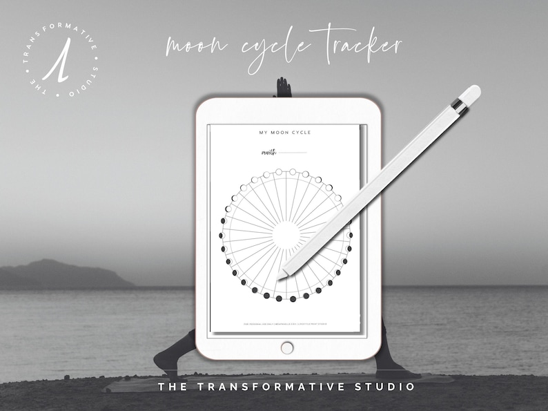 PRINTABLE Moon Cycle Tracker, Moon Tracker, Cycle Tracker, Moon Phase ...