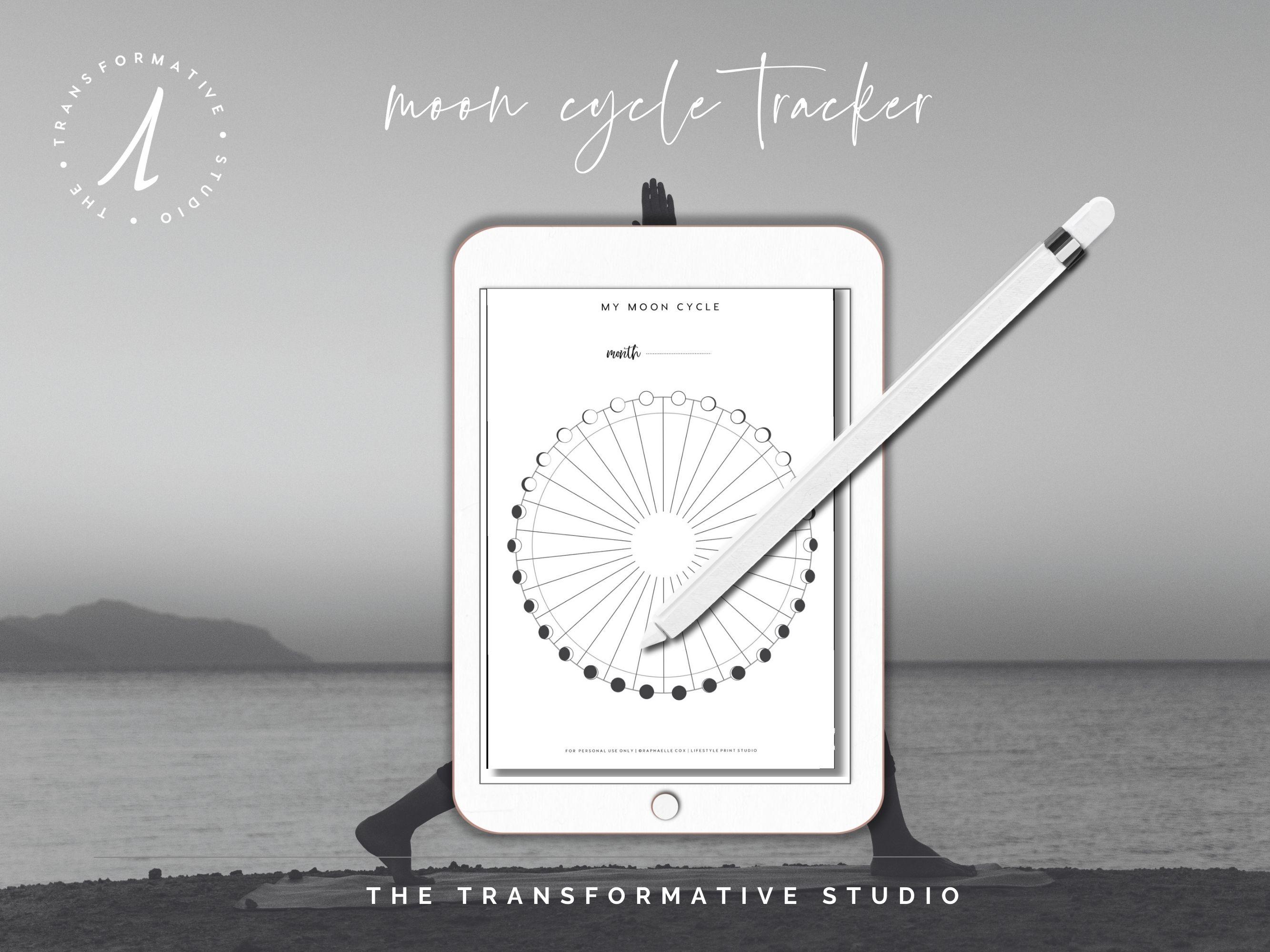 PRINTABLE Moon Cycle Tracker, Moon Tracker, Cycle Tracker, Moon Phase ...