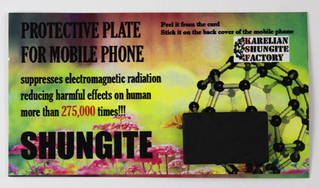 Shungite Mobile Phone EMF Protection, 15x25mm, 1 Pc - Etsy