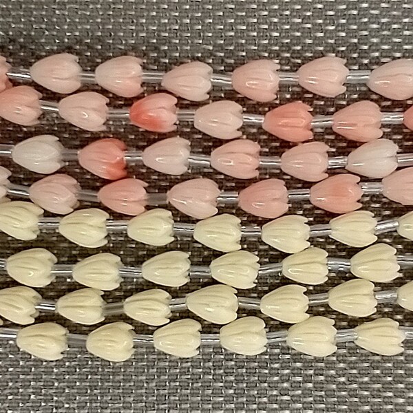 Carved Pikake Beads - Etsy