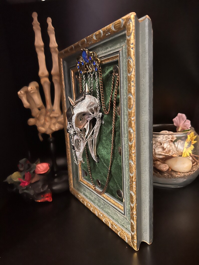 Chicken Skull With Metal Appliqué - Etsy