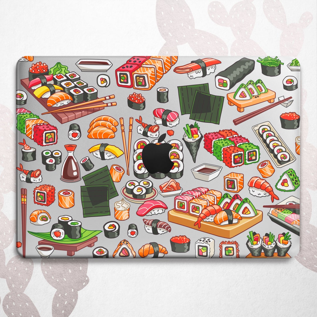 Japan Sushi MacBook Pro 16 Case / Rolls Food MacBook M5 / Fish Rice ...