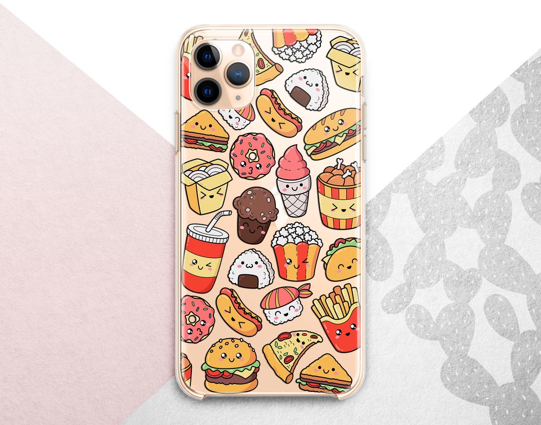 Cute Food iPhone 15 14 13 12 11 X Xr Xs Case Fast Food Samsung 23 22 21 ...