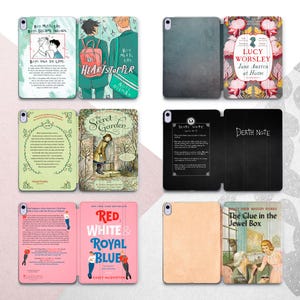 Custom Book Cover iPad Case: Personalized Bookish Design - Etsy