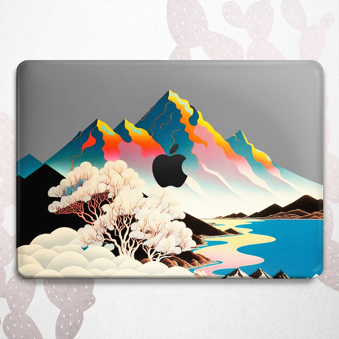 Japanese Style Mountain MacBook 2024 2023 Case Classic Asian Art Nature ...