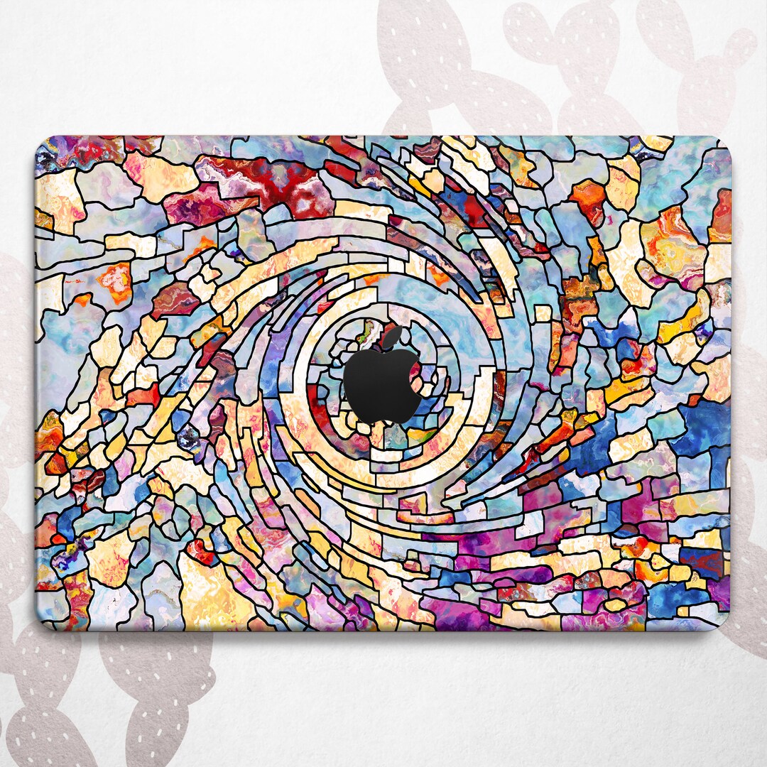 Mosaic MacBook Case: Stained Glass Pattern Hard Cover - Etsy