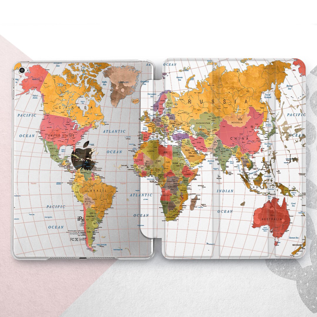 Vintage World iPad Air 3 A2589 / Old Map iPad Mini 7 6 5 4 Case / Gift ...