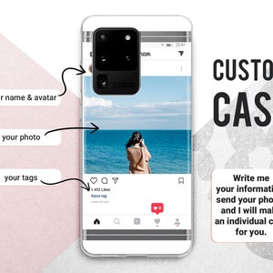 Personalized Photo Phone Case: Custom Design, Transparent Silicone - Etsy