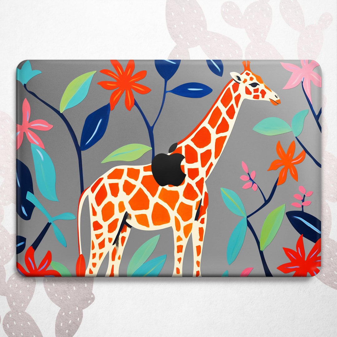 Abstract Giraffe MacBook Air 15 13 2024 Cover African Animal Pro 2023 ...