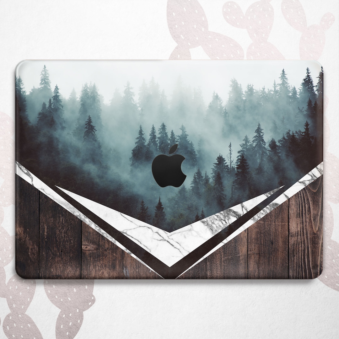 Forest Fog MacBook Case: Boho Wood Geometric Hard Plastic Cover - Etsy