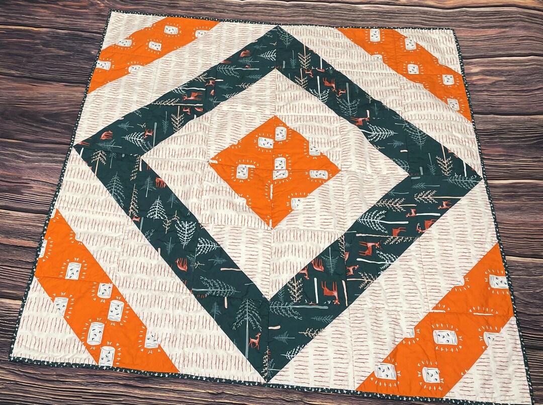 Unique Campfire Minky Cuddle Baby Quilt/blanket - Etsy