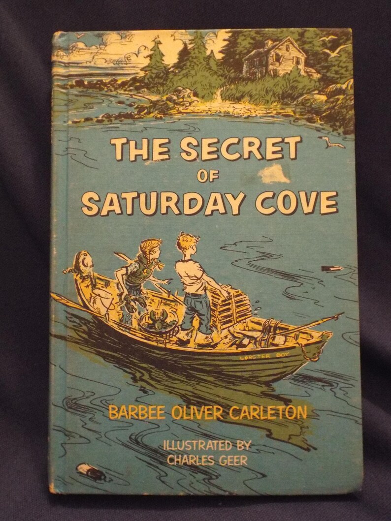 Vintage 1961 the Secret of Saturday Cove, H/C Book by Barbee Oliver Carleton - Etsy