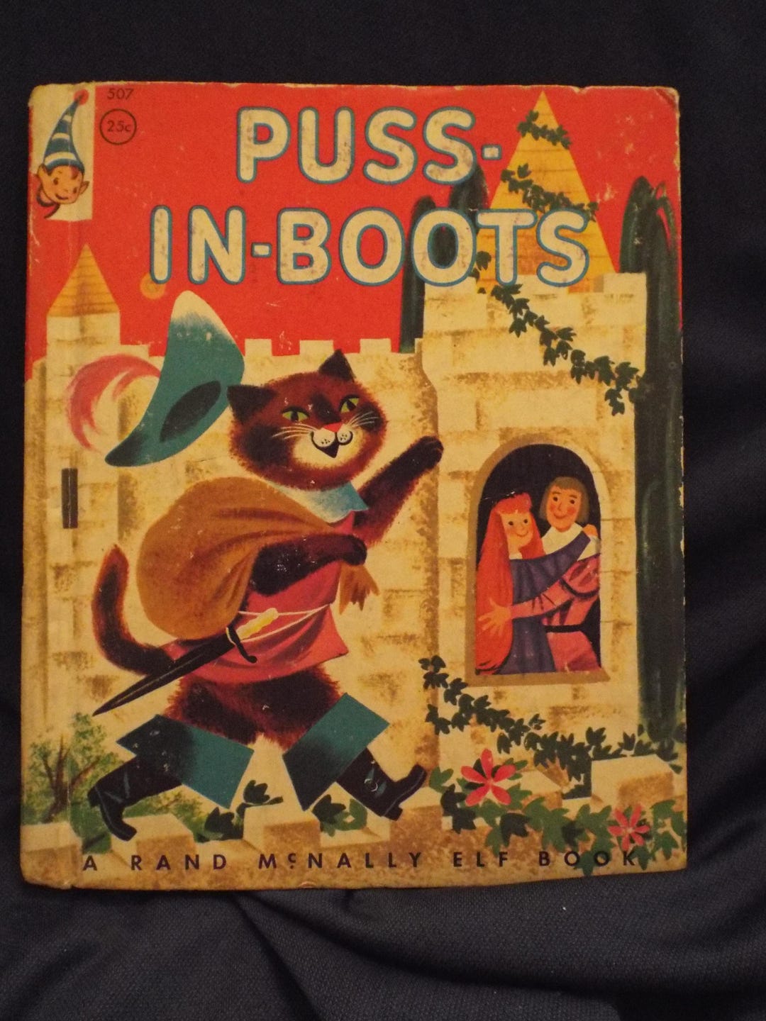 Vintage 1955 Puss-in-boots H/C Rand Mcnally Elf Book by Bernice and Lou ...