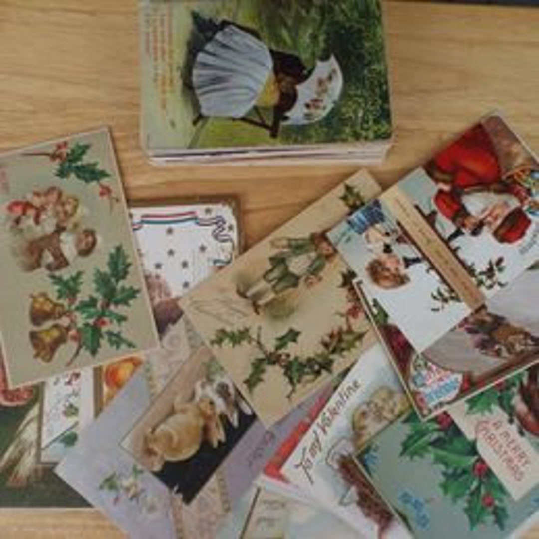 142 Different Vintage Victorian Holiday Postcards Cards 1900's - 1920's Some Lovely Old ...