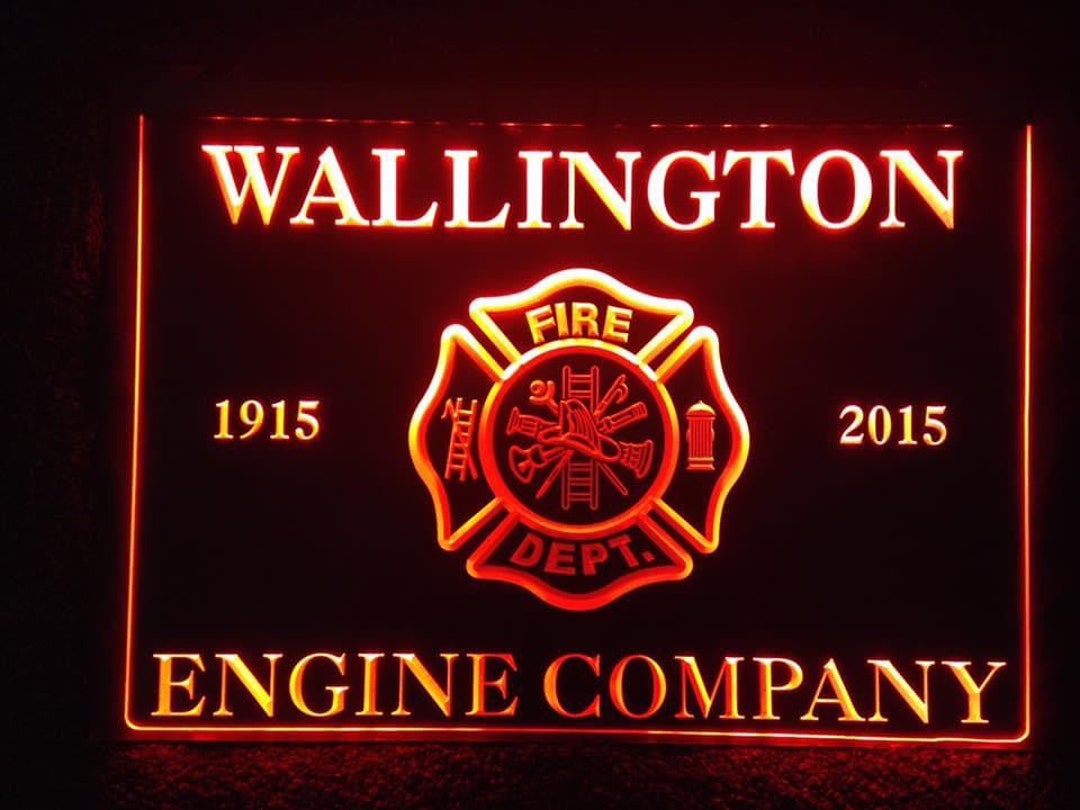 Customized LED Fireman Man Fire Department Signs - Etsy