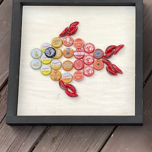 Tropical Fish Bottle Cap Art - Etsy
