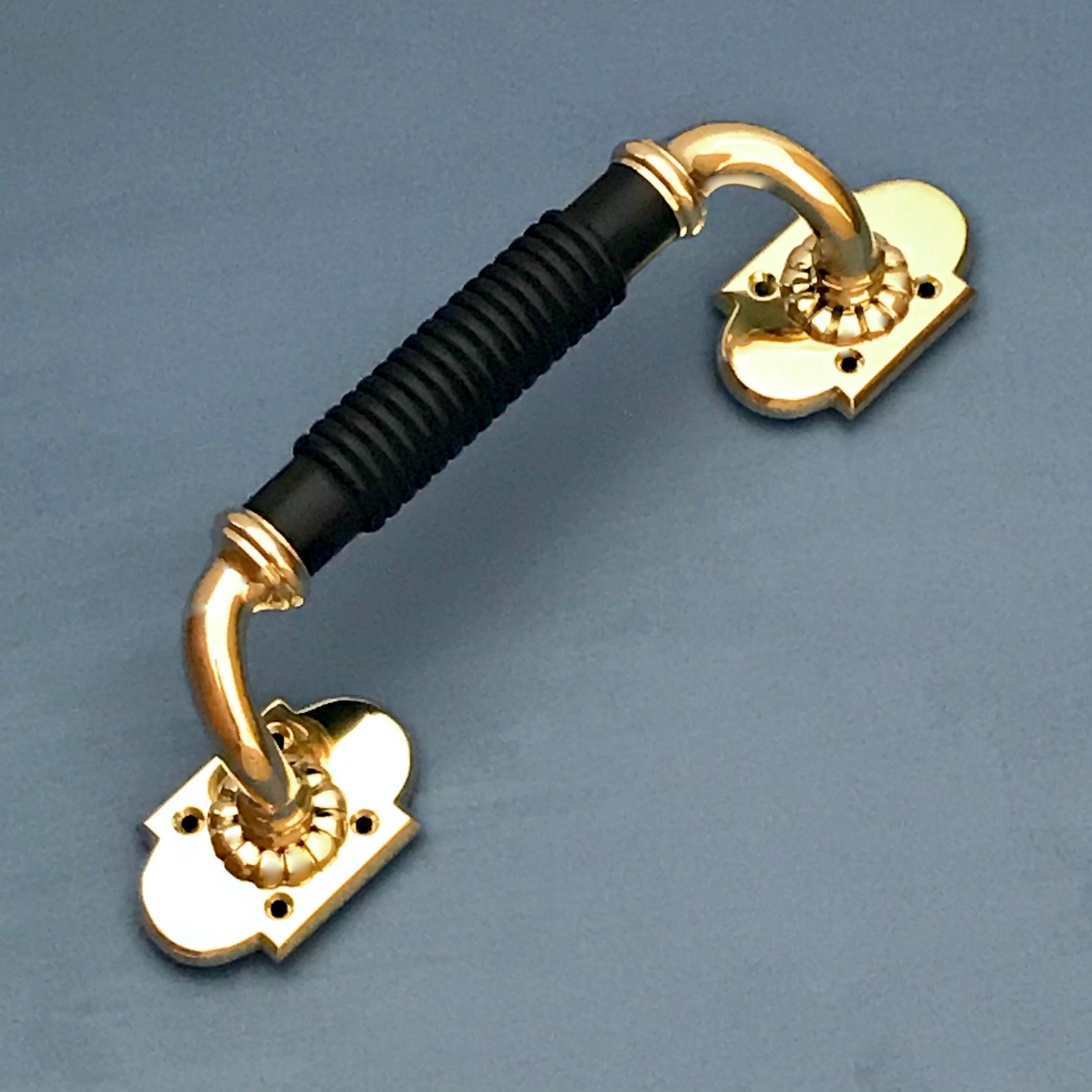 Large 10 Cast Brass Wood Door Pull Handles Grab Ebony - Etsy