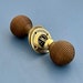 Reclaimed Oak Wooden Beehive Door Handles Knobs Brass Brown Pull Furniture Mortice Rimlock ...