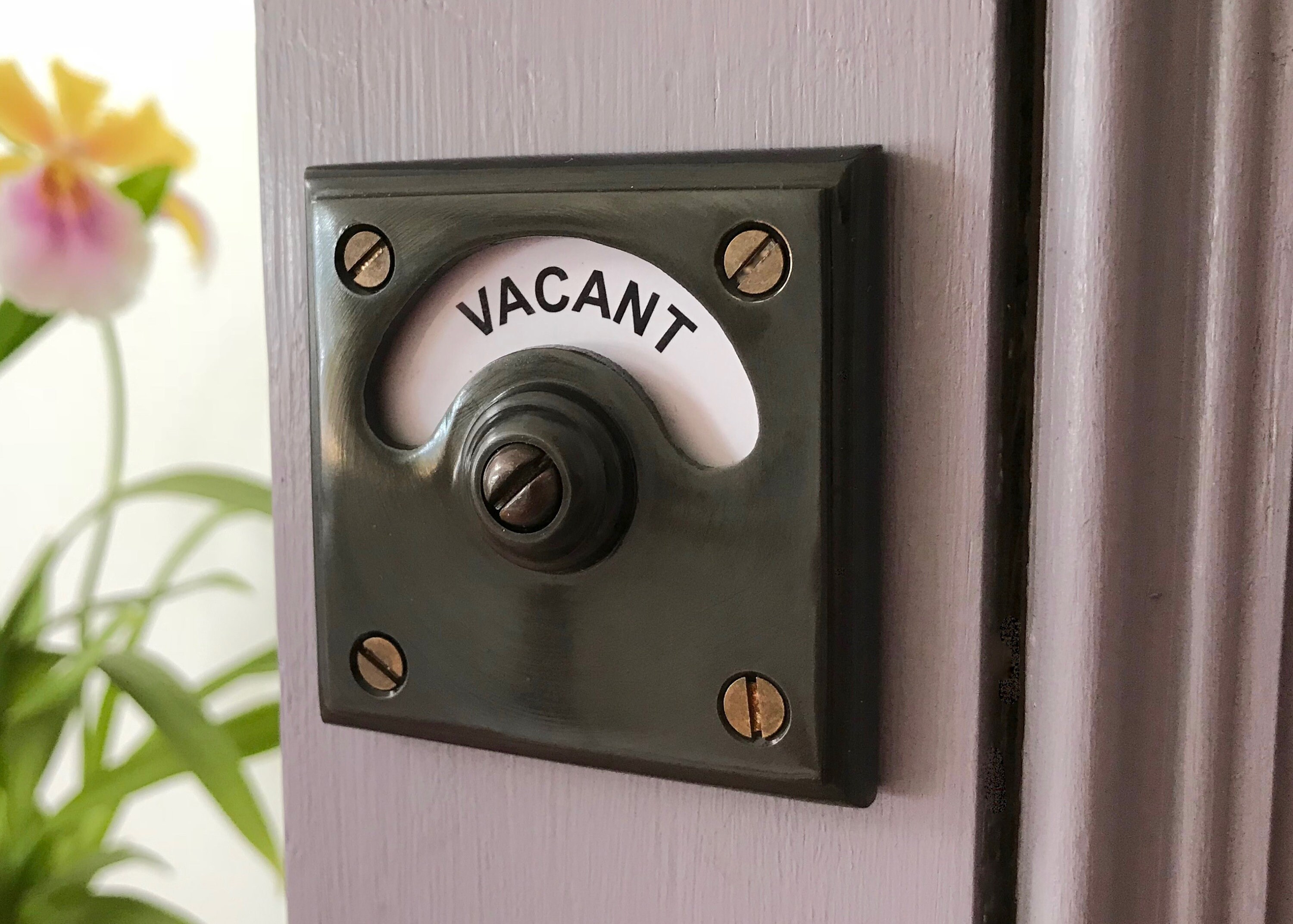 Antique Brass Finish Toilet Bathroom Indicator Bolt Lock - Etsy